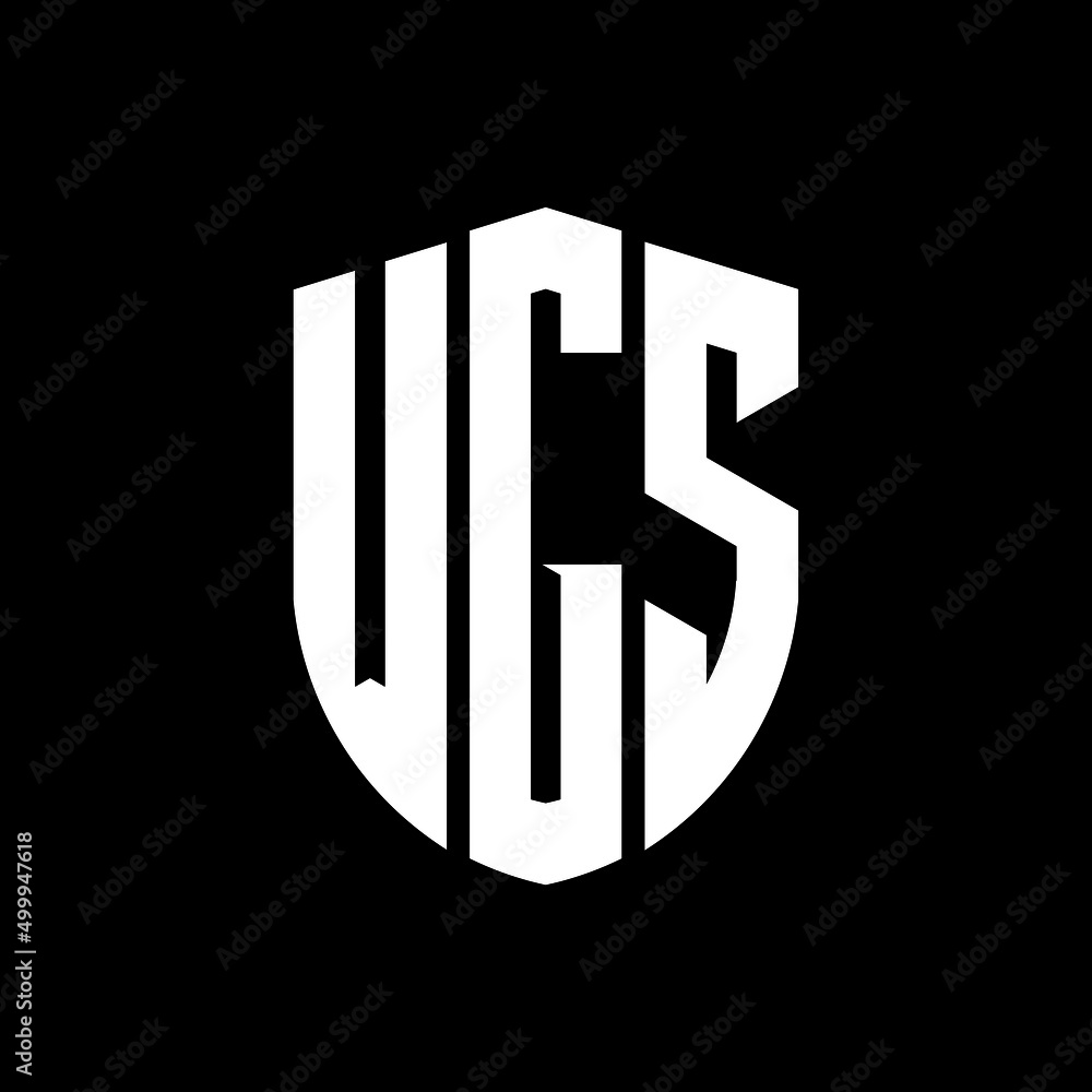 WGS letter logo design. WGS modern letter logo with black background ...