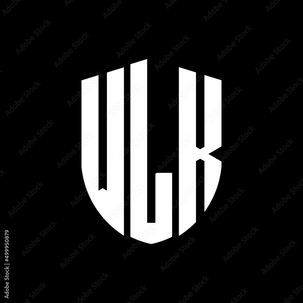 WLK letter logo design. WLK modern letter logo with black background ...