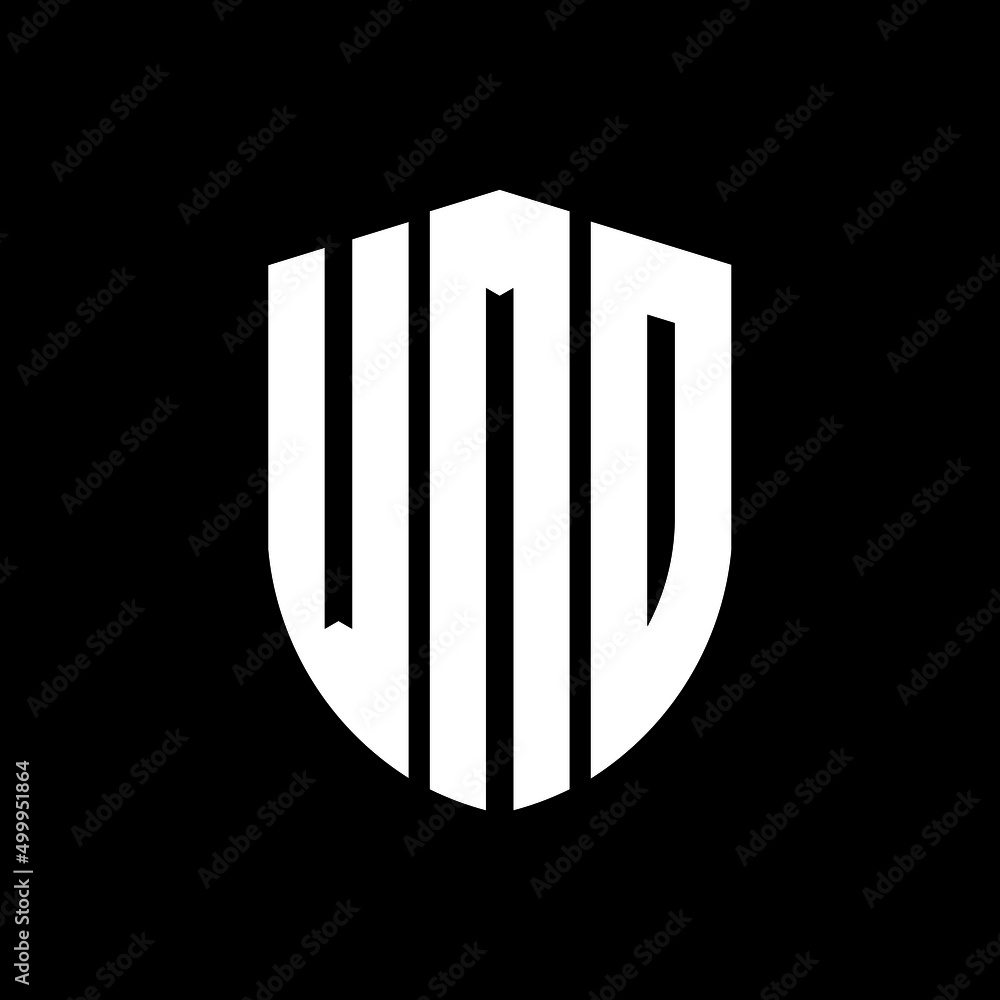 WMO letter logo design. WMO modern letter logo with black background ...