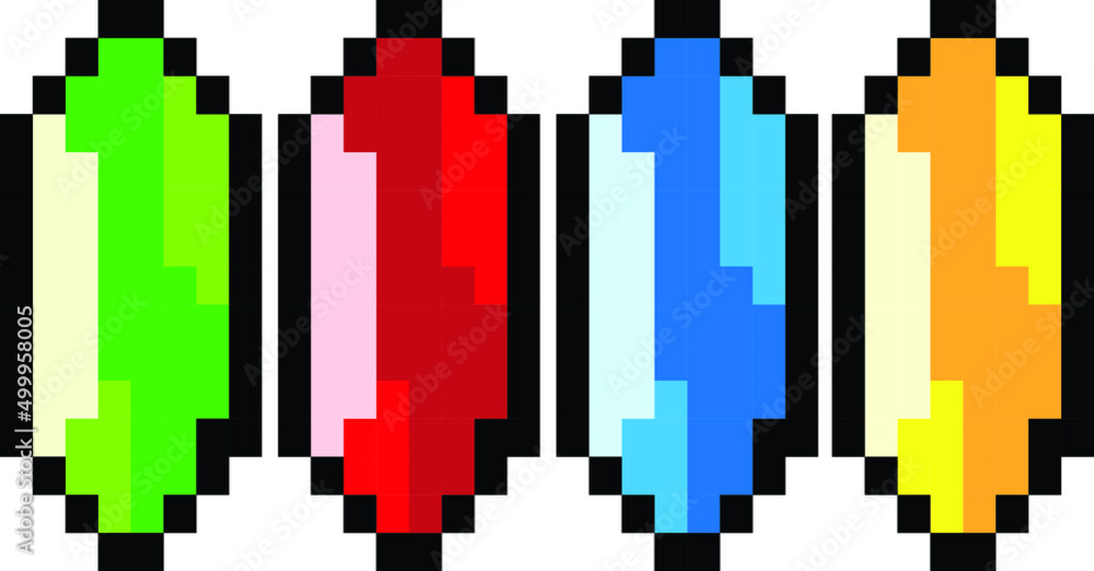 Jewel Pixel art vector illustration. diamond image or clip art. Stock ...