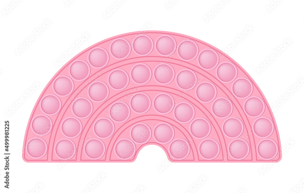 Pop it soft pink rainbow for a Valentines day as a fashionable silicon ...