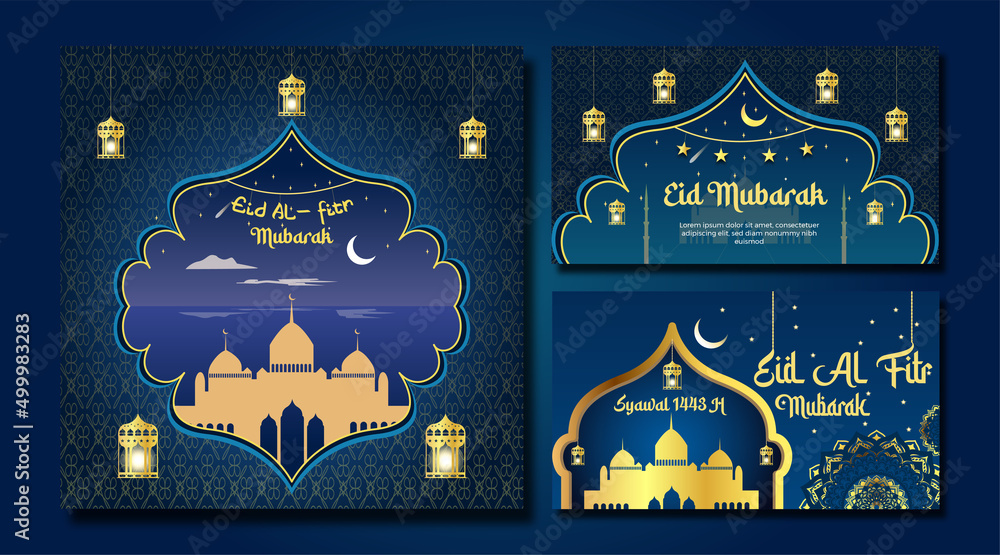 Professional eye catchy, creative, and attractive eid card design ...
