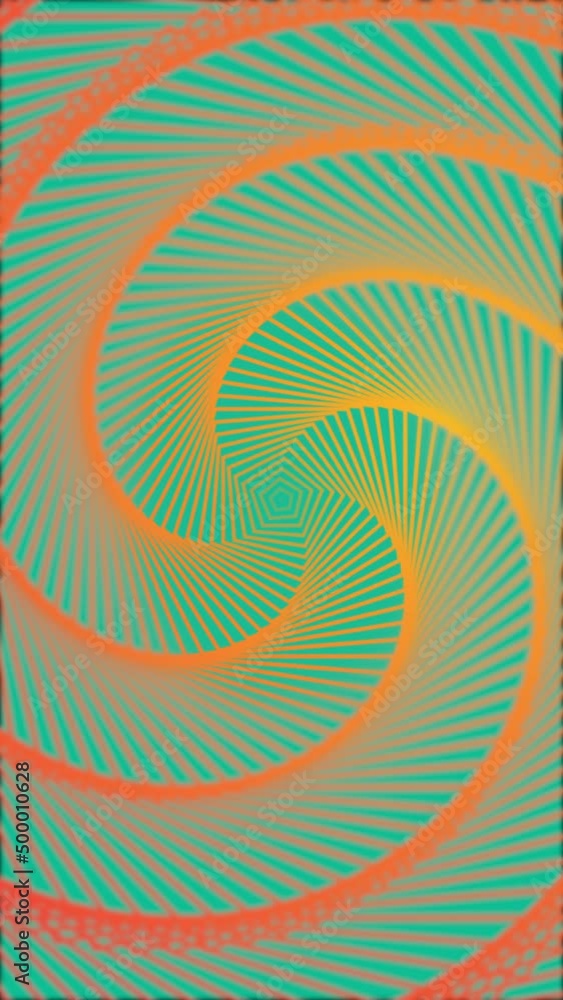 Abstract polygon geometric tunnel background. Vertical 4K futuristic ...