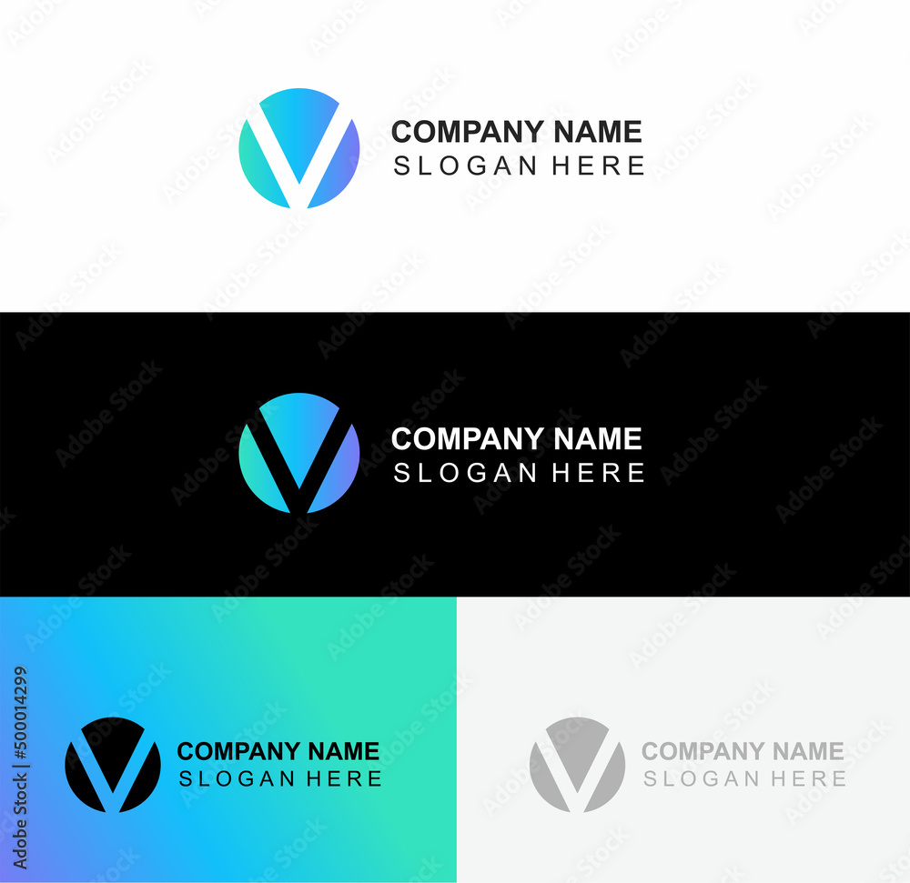 V letter logo. Alphabet logo design. Monogram for business, company and ...