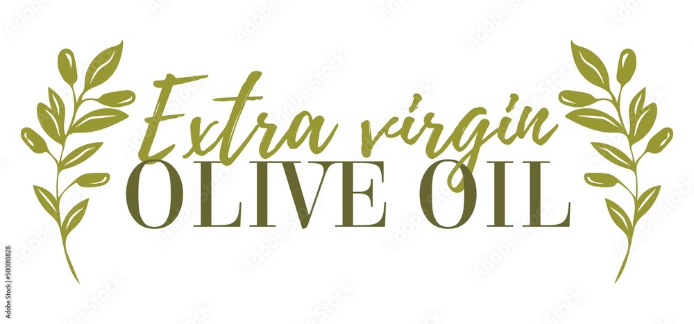 extra virgin olive oil icon vector illustration. Elegant Logo template ...