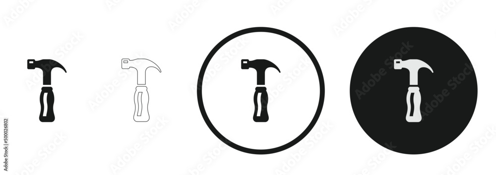 hammer icon . web icon set .vector illustration Stock Vector | Adobe Stock