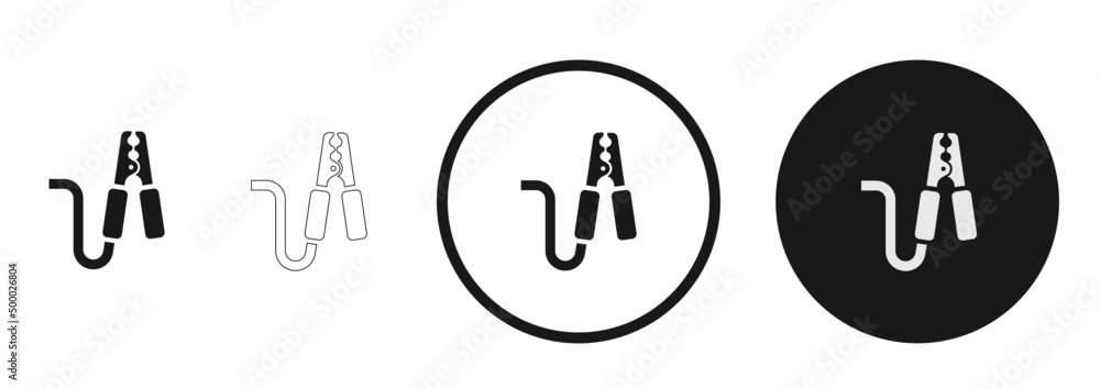 jumper cable icon . web icon set .vector illustration Stock Vector ...