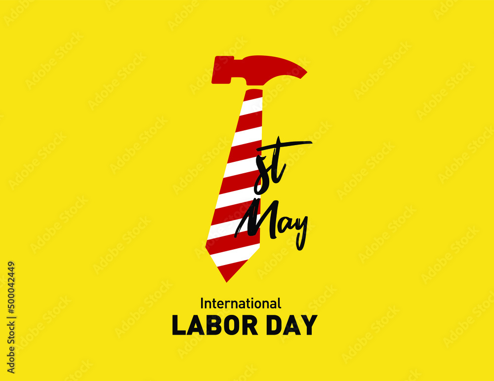 1st May. International labor day concept vector illustration. vector ...