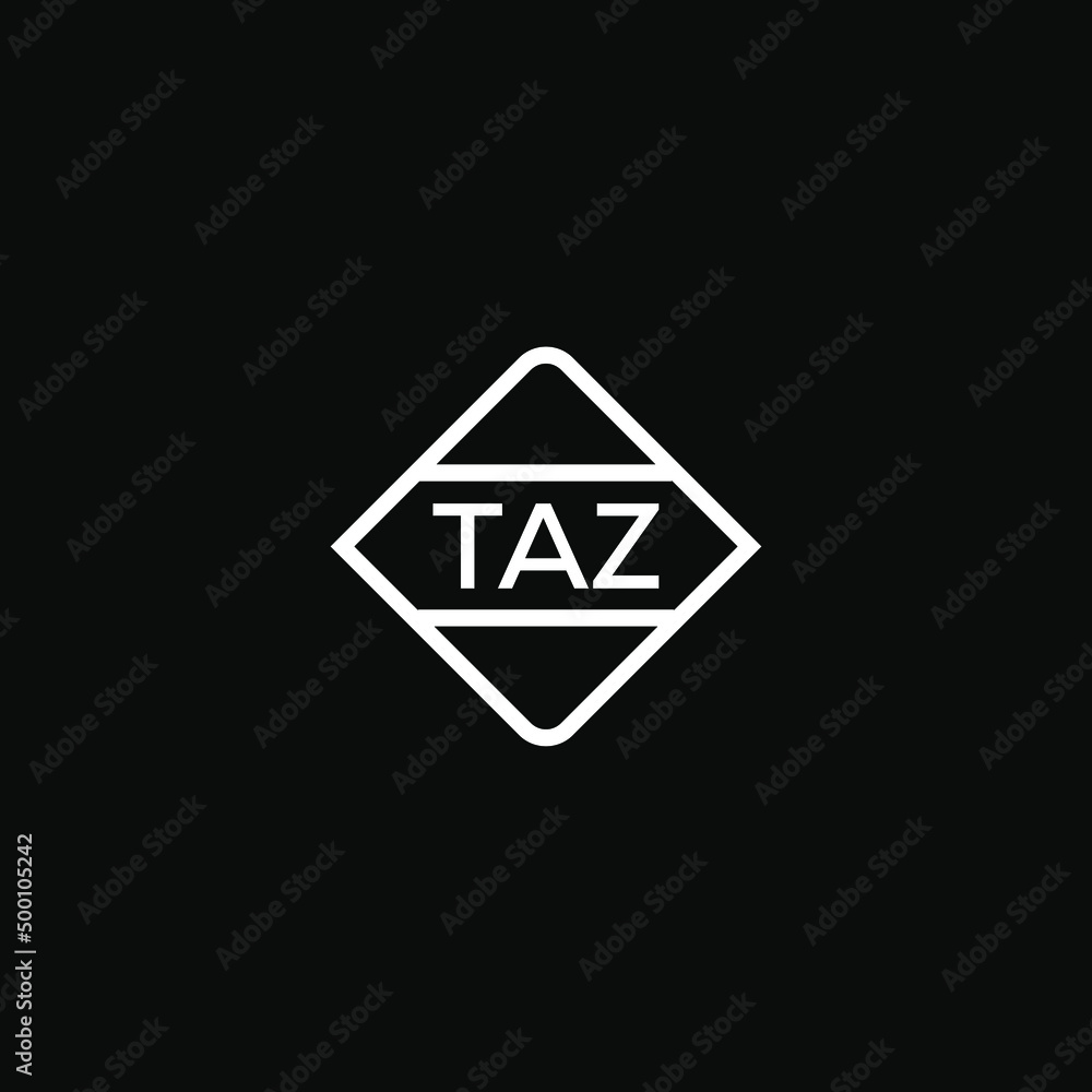 TAZ 3 letter design for logo and icon. vector illustration.TAZ monogram ...
