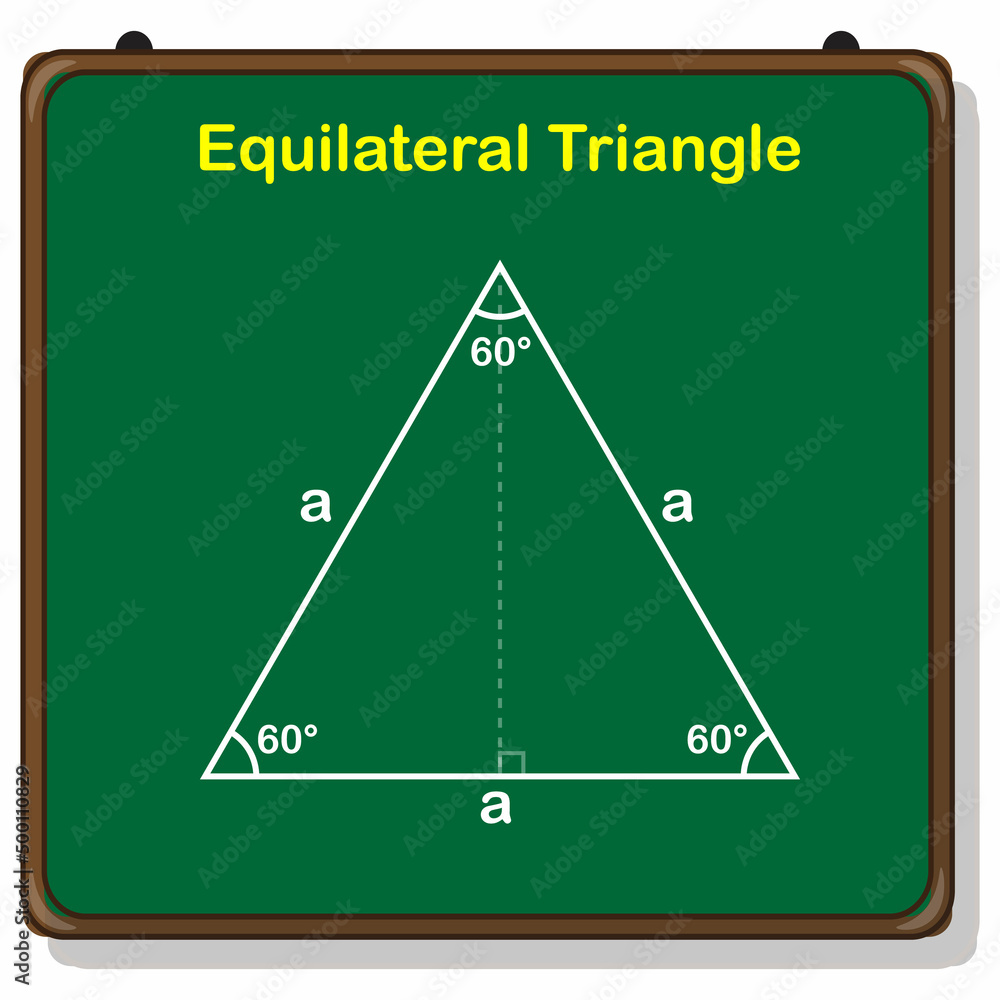 parts of an equilateral triangle Stock Vector | Adobe Stock