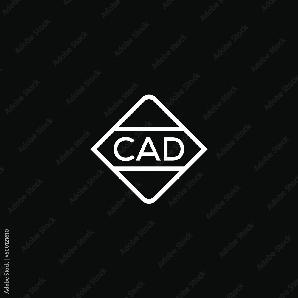 Vetor do Stock: CAD 3 letter design for logo and icon.CAD monogram logo ...