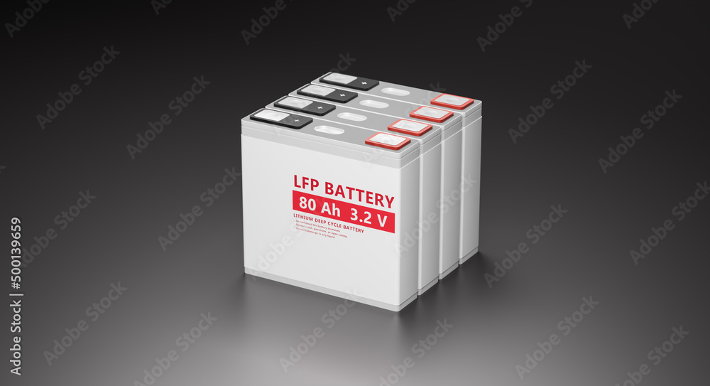 LFP (Lithium Iron Phosphate) battery cell, prismatic pack Li-Ion ...