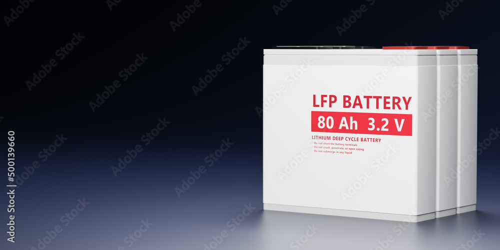 LFP (Lithium Iron Phosphate) battery cell, prismatic pack Li-Ion ...