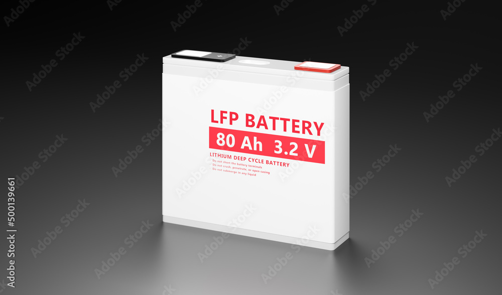 LFP (Lithium Iron Phosphate) battery cell, prismatic pack Li-Ion ...