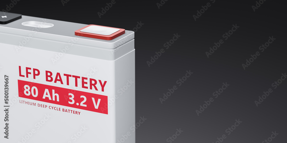 LFP (Lithium Iron Phosphate) battery cell, prismatic pack Li-Ion ...