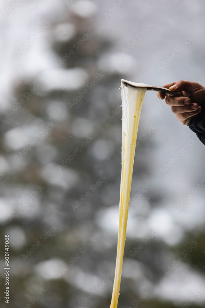 Turkish Breakfast Muhlama and Tea in the Ayder Plateau, Kackar ...