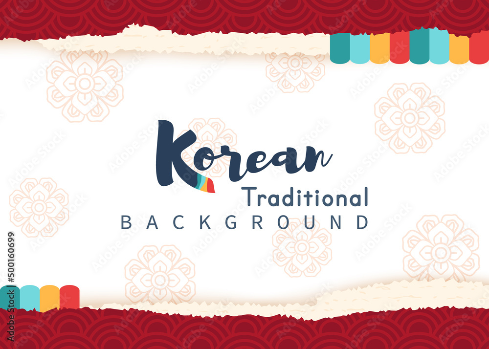 Vector of traditional Korean background Stock Vector | Adobe Stock