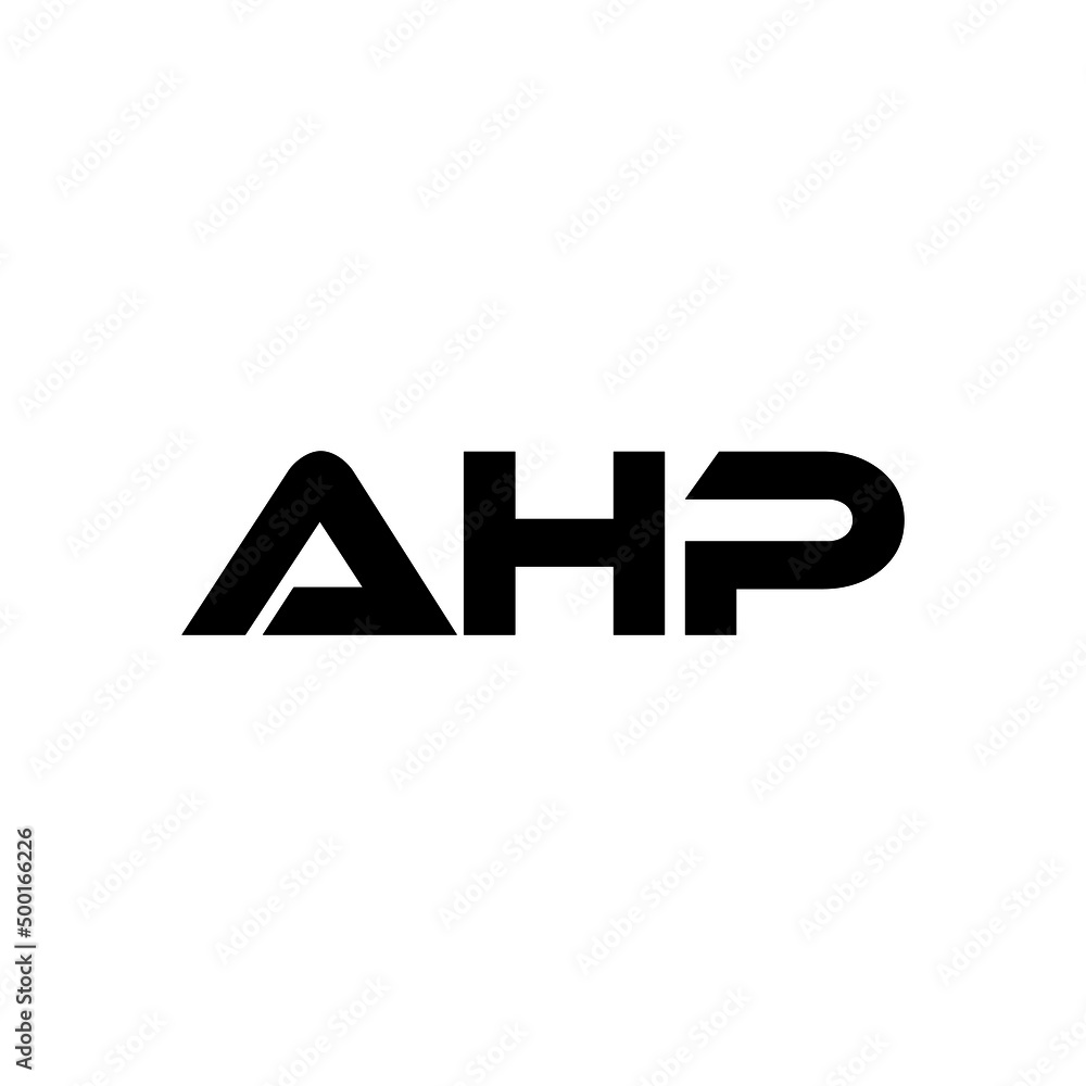 AHP letter logo design with white background in illustrator, vector ...