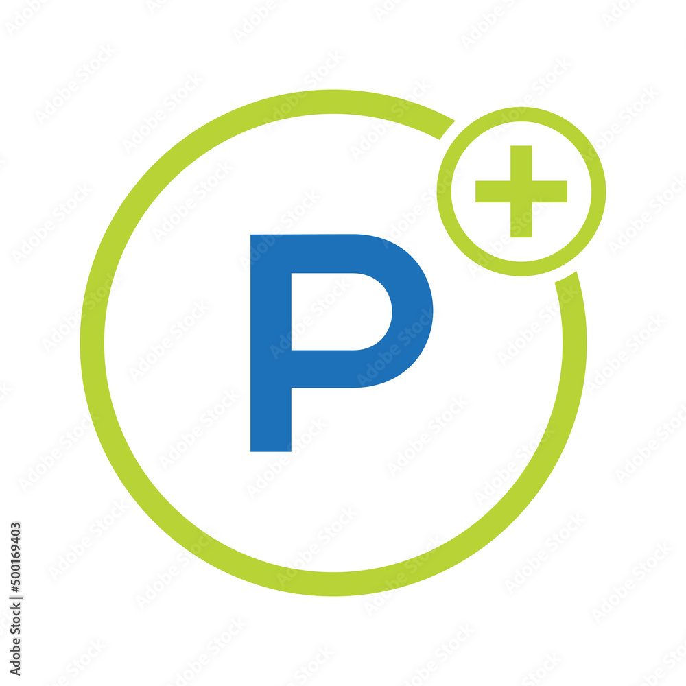 Healthcare Symbol Doctor and Medical Logo on Letter P Template. Doctors ...