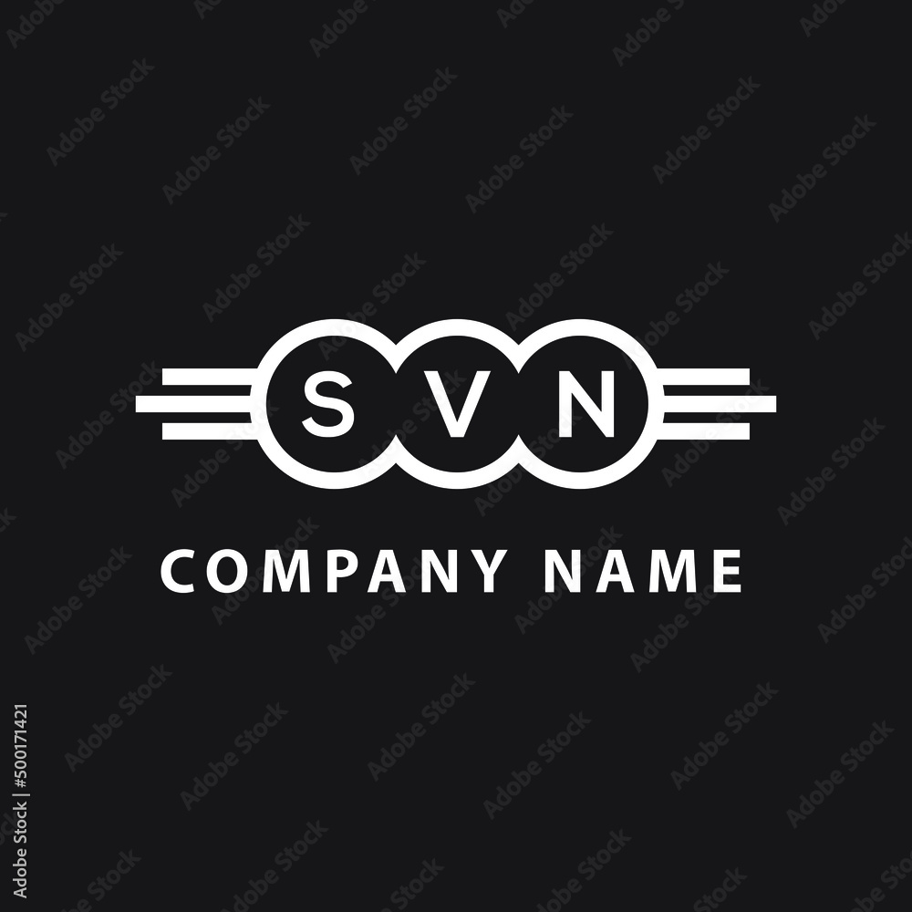 SVN letter logo design on black background. SVN creative initials ...