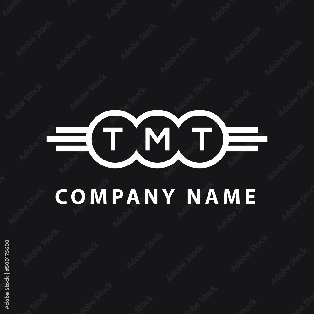 TMT letter logo design on black background. TMT creative initials letter logo concept. TMT ...