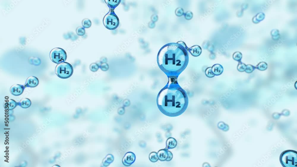 Hydrogen molecule. We move to the molecular level and fly up to the ...