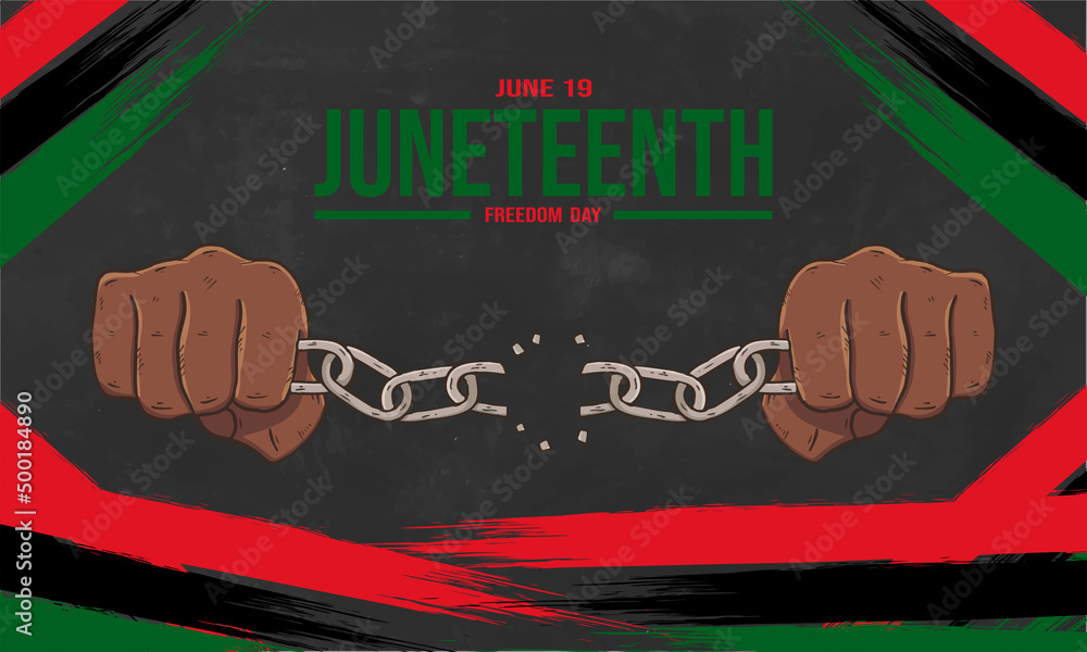 Juneteenth Freedom Day. June 19, 1865. Emancipation Day. Illustration vector graphic. Design ...