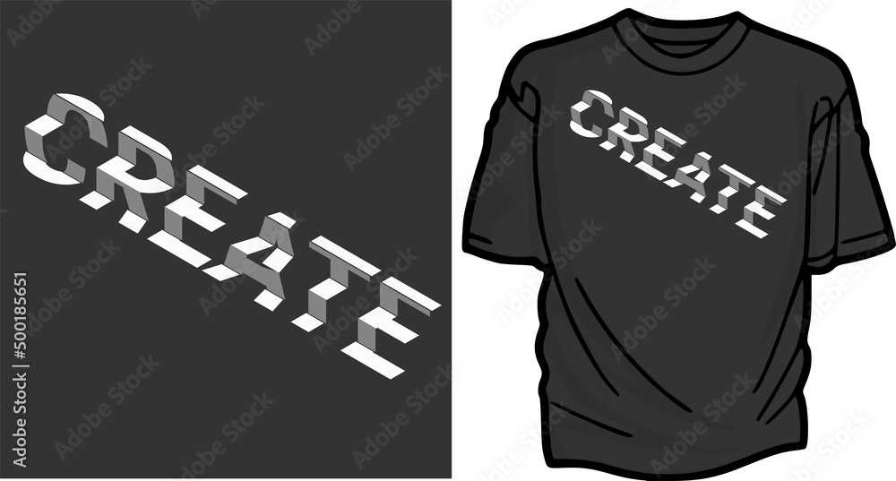 Create step effect font vector file Stock Vector | Adobe Stock