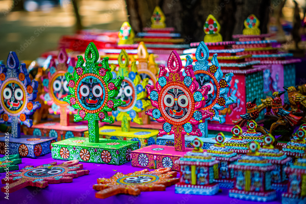Lord Jagannath (a form of Krishna) handcrafted home decor items. The ...