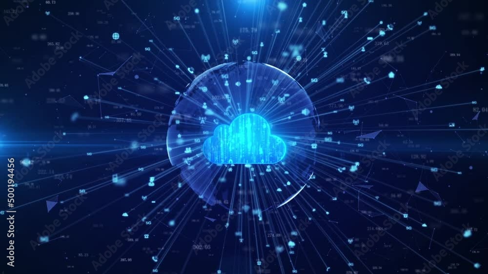 Cloud computing big data information technology. Stock Video | Adobe Stock