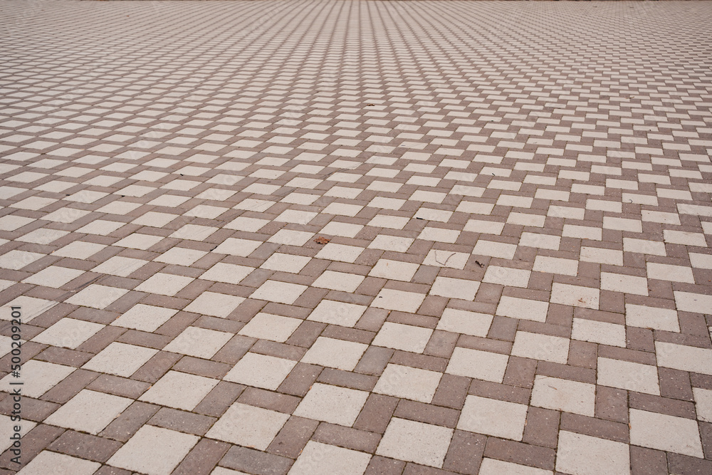 Paver. material for covering sidewalks, streets, approaches to ...