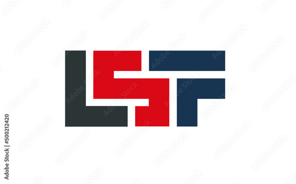 LSF letter original modern logo design Stock Vector | Adobe Stock