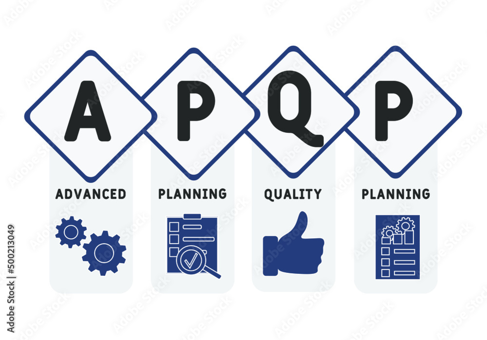 APQP - Advanced Product Quality Planning acronym. business concept ...