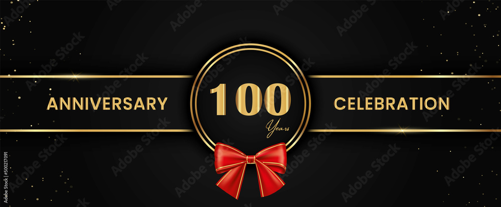 100 Year Anniversary Celebration Vector Template Design. 100 years ...