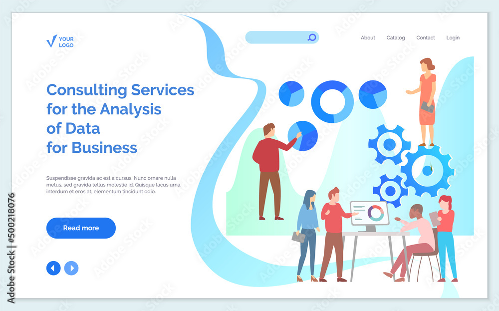 Consulting services for analysis of data for business. Business adviser ...