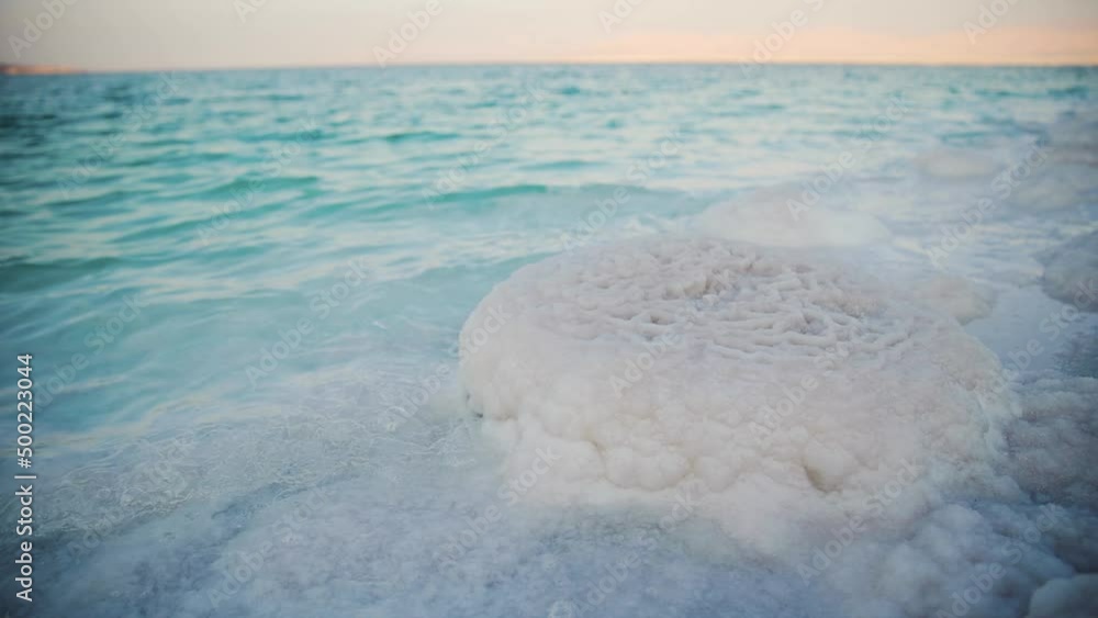 Salt stone is formed naturally in the saltiest body of water on Earth ...
