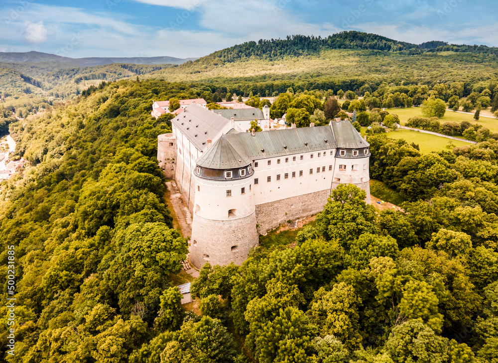 Cerveny Kamen Castle is a 13th-century castle in Slovakia. Castle with ...