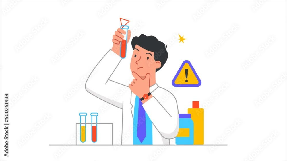 Customer satisfaction video concept. Moving laboratory employee ...