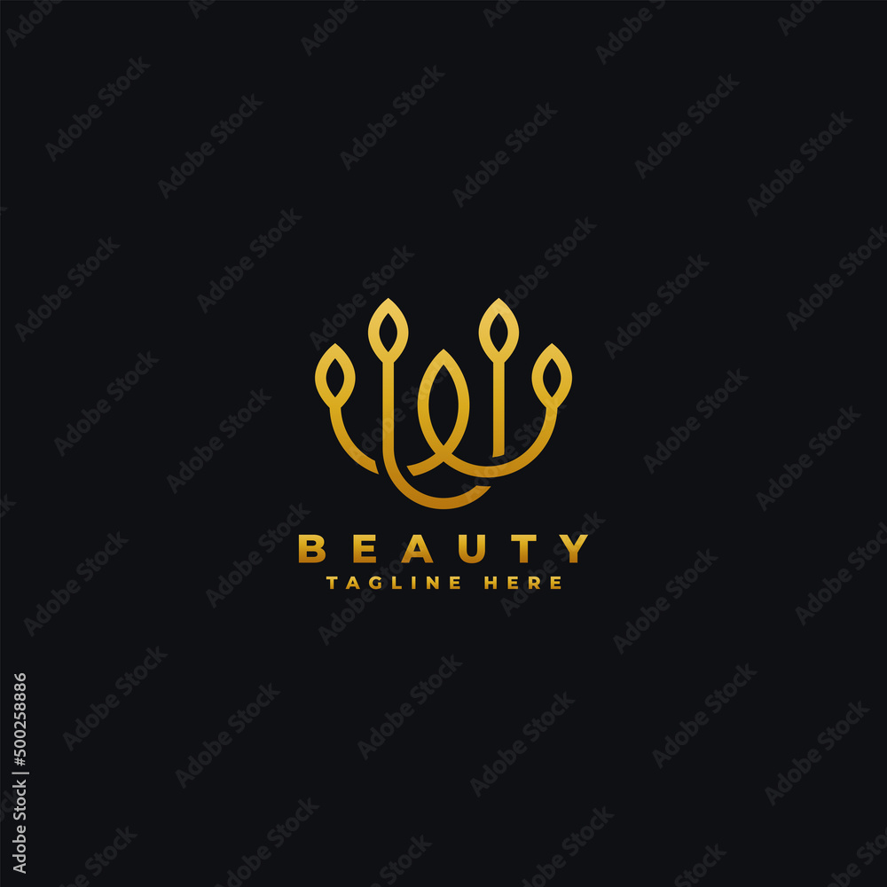 Letter w beauty logo design template vector illustration Stock Vector ...