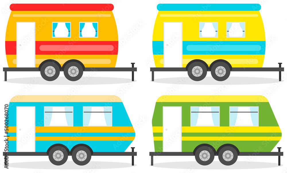 Children's toy trains with wagons. Set of children's, cartoon, toy ...