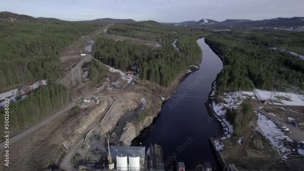 Building a fish passage to promote and regulate safe fish migration ...