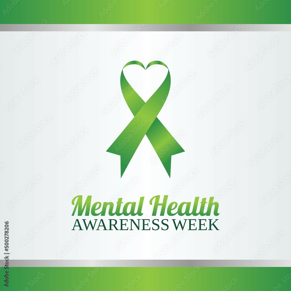 vector graphic of mental health awareness week good for mental health ...