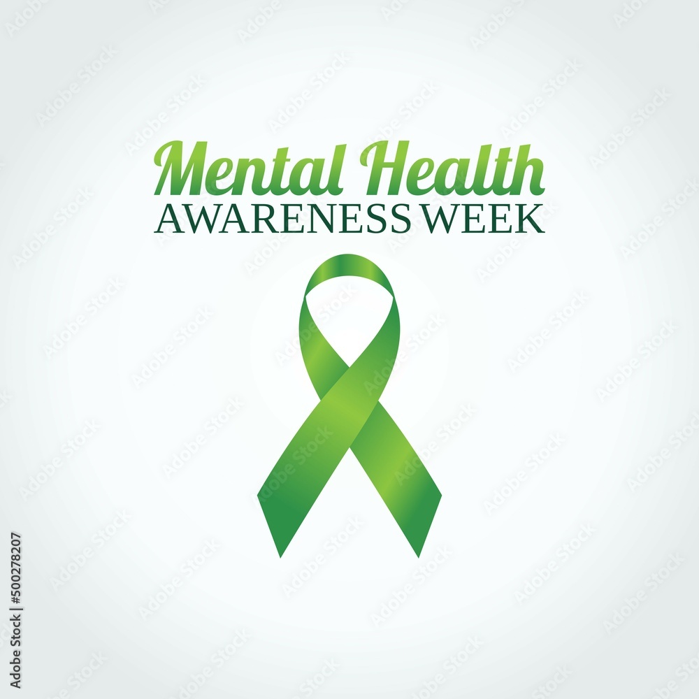 vector graphic of mental health awareness week good for mental health ...