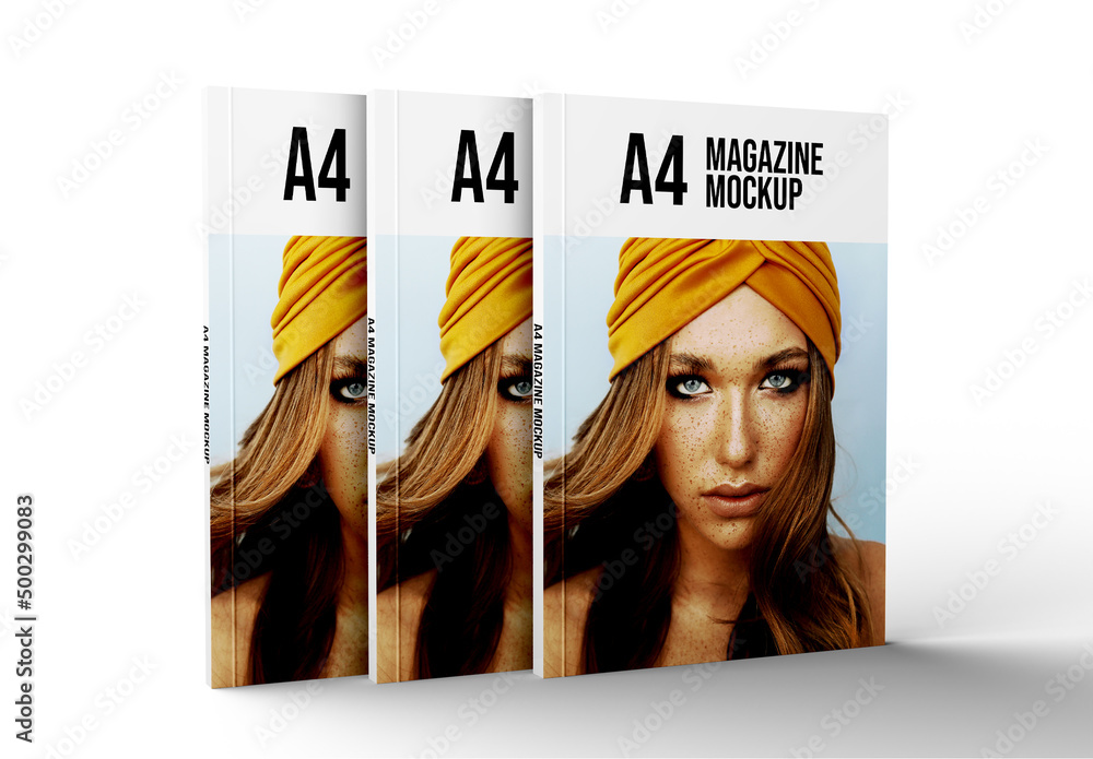 Magazine Cover Mockup Stock Template | Adobe Stock