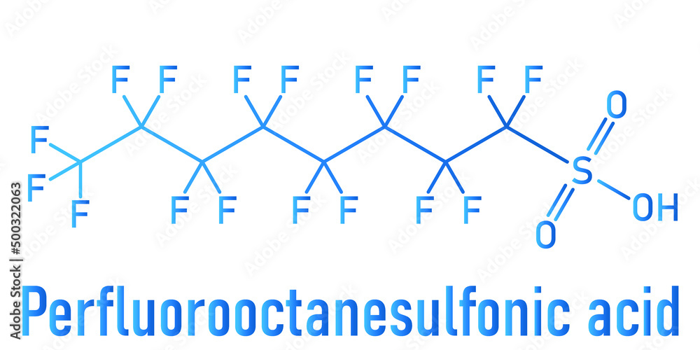 Perfluorooctanesulfonic acid or perfluorooctane sulfonate, PFOS ...
