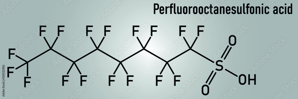 Perfluorooctanesulfonic acid or perfluorooctane sulfonate, PFOS ...