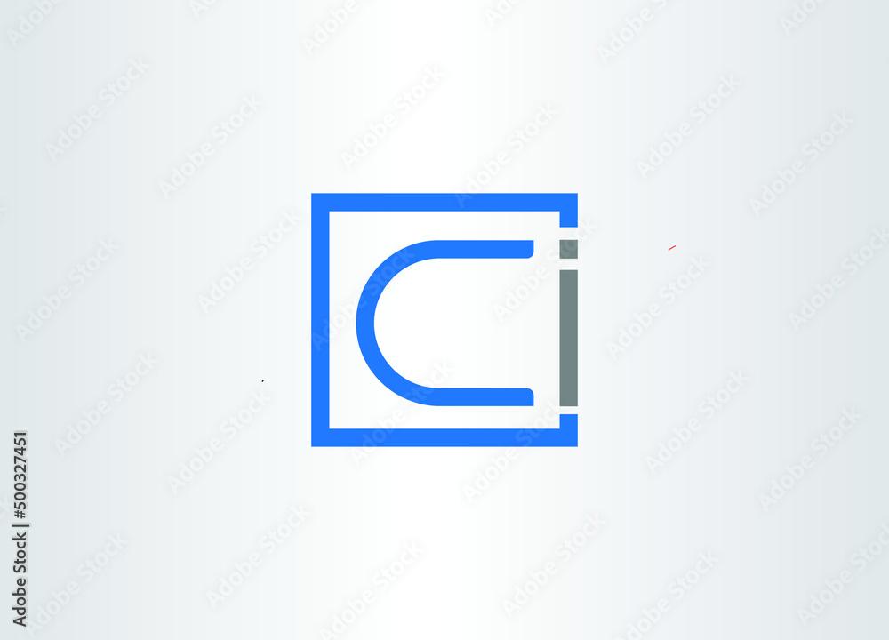 CI Logo. Letter Design Vector logo desig Stock Vector | Adobe Stock