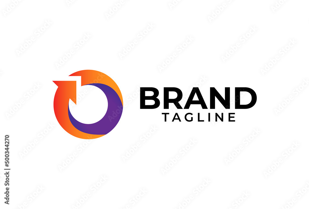 Intial O logo, letter O with Arrow combination, usable for finance ...