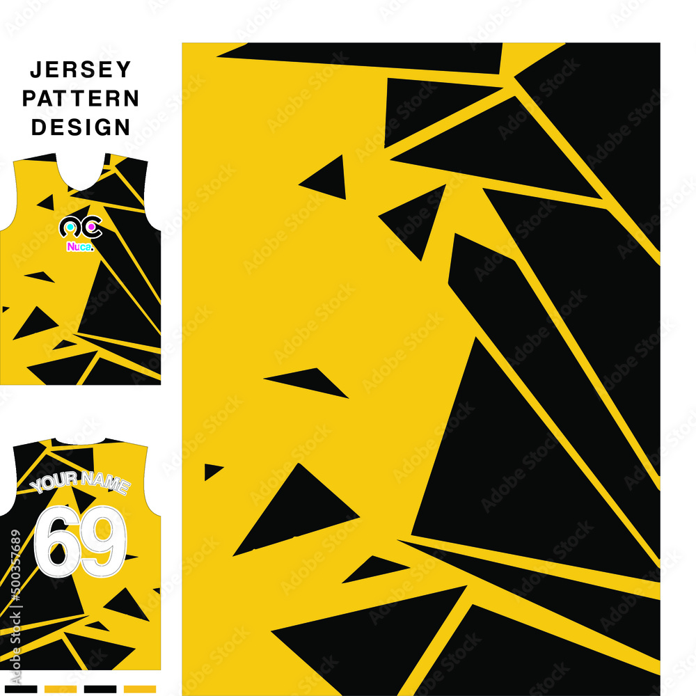 Abstract concept vector jersey pattern template for printing or ...