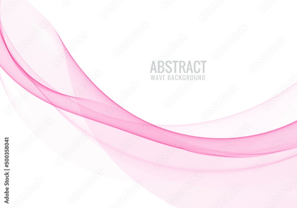 Abstract pink flowing wave background Stock Vector | Adobe Stock
